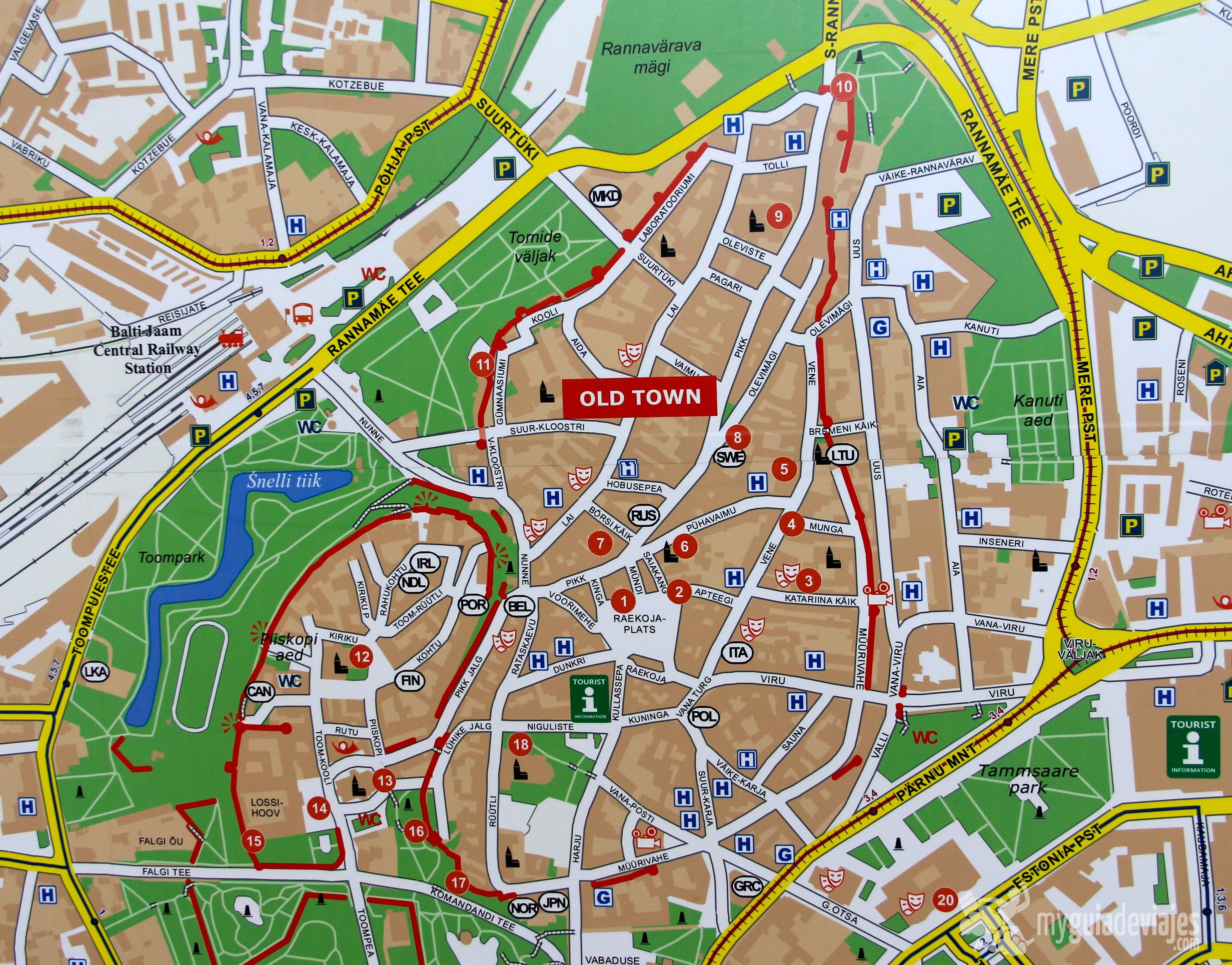 plano de Tallin | My Guia de Viajes